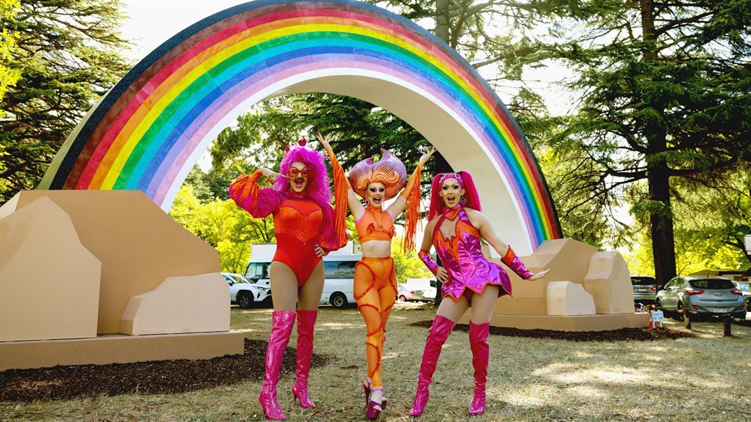 The Big Rainbow at Victoria Park Visit Hepburn Shire